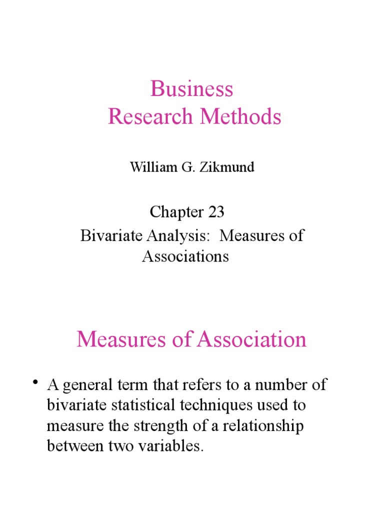 Measure of Association | PDF | Regression Analysis | Errors And Residuals