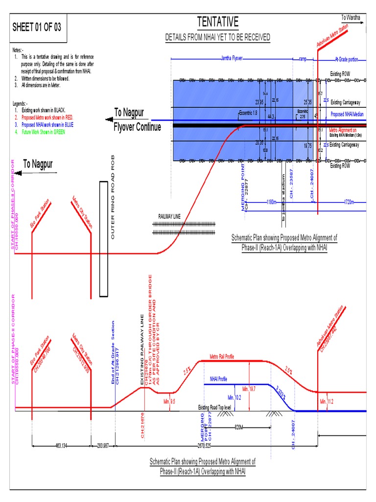 Reach 1A Tentative Drawing | PDF | Rail Transport | Land Transport