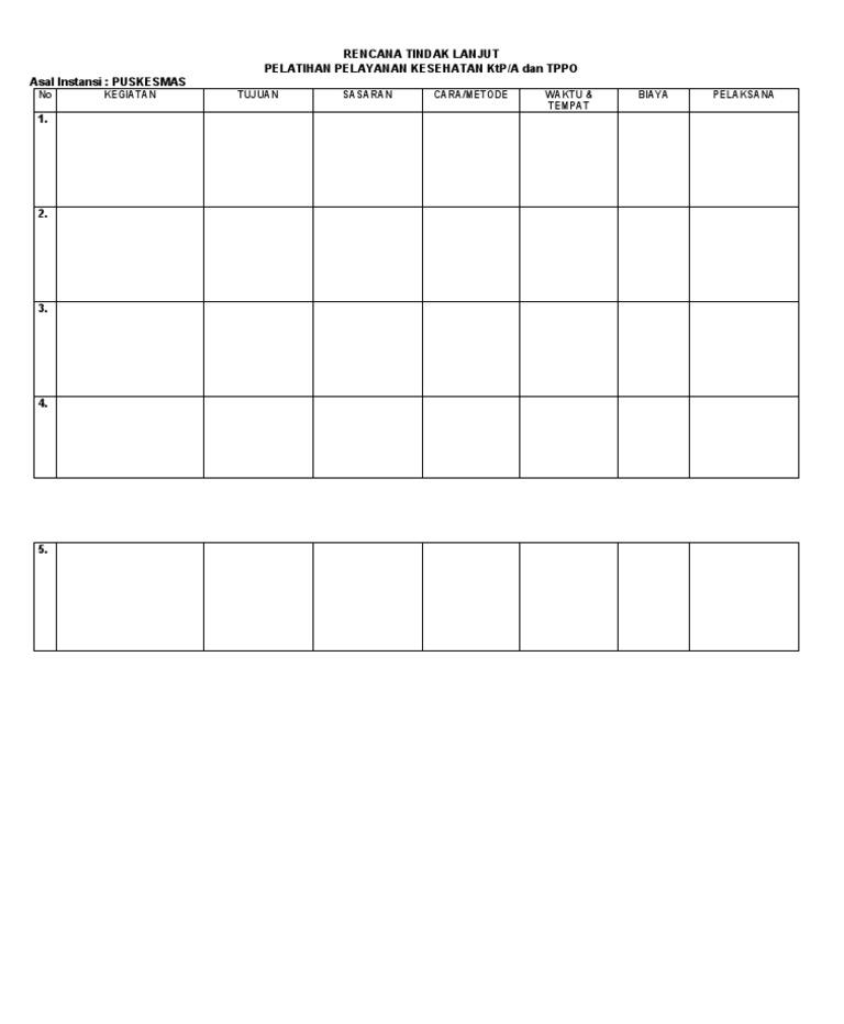 Form RTL Ktpa Tppo Dikes Loteng | PDF