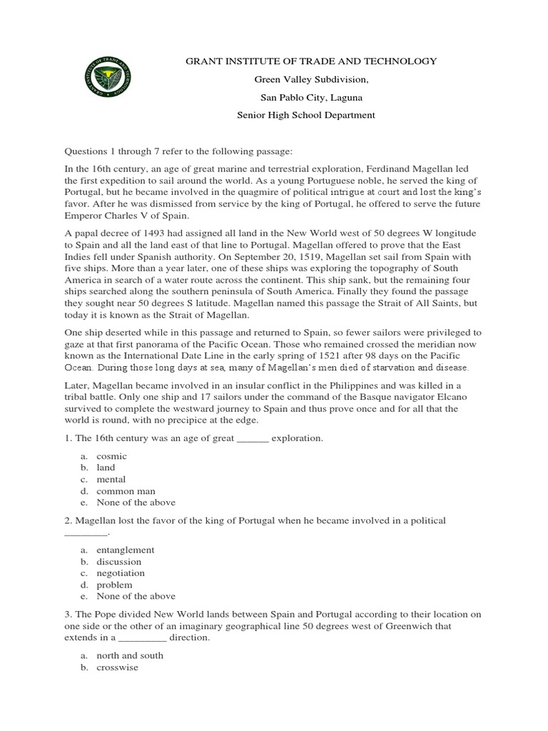 Reading Comprehension Test | PDF | Mount Vesuvius | Volcano