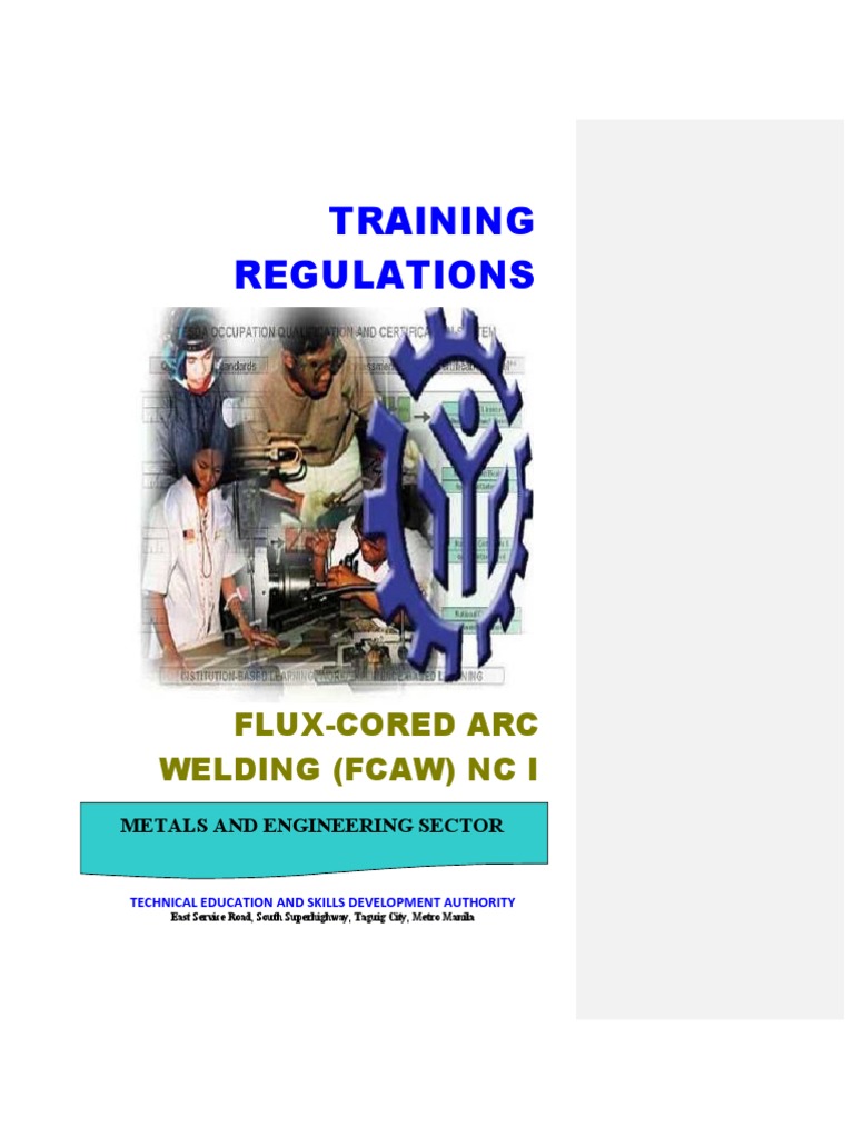TR - Flux Cored Arc Welding (FCAW) NC I | PDF | Competence (Human ...