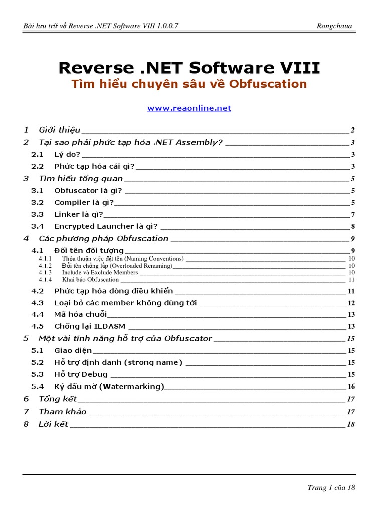 Reverse .NET Software VIII | PDF