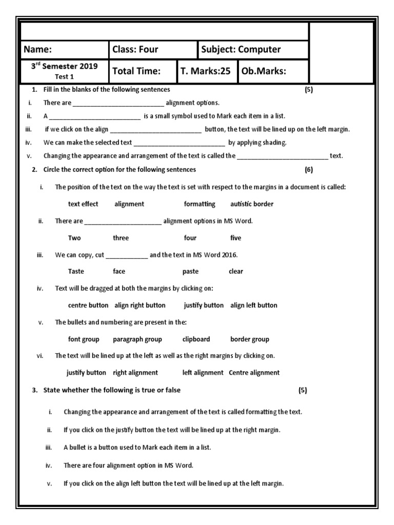 Computer Grade 4 Thirdterm | PDF | Window (Computing) | Microsoft Word