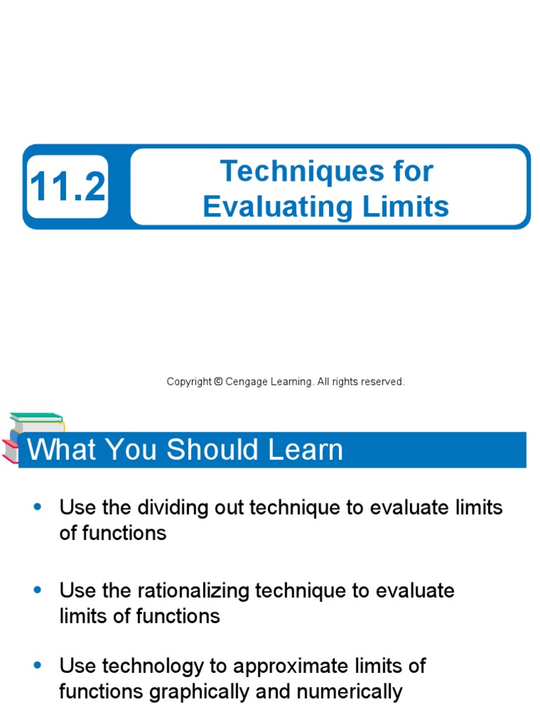 Techniques For Evaluating Limits | PDF | Function (Mathematics) | Mathematics