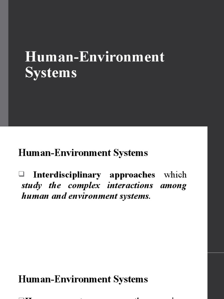 Lesson 6 Human Environment Systems | PDF | Natural Environment | Space