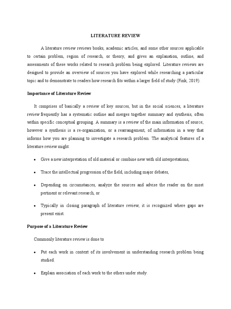 Understanding Literature Reviews | PDF | Literature Review | Methodology