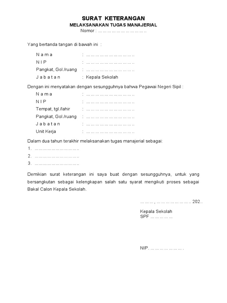 Surat Keterangan Manajerial | PDF | Game & Aktivitas