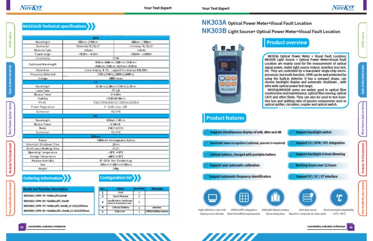 NK303 Multimeter | PDF
