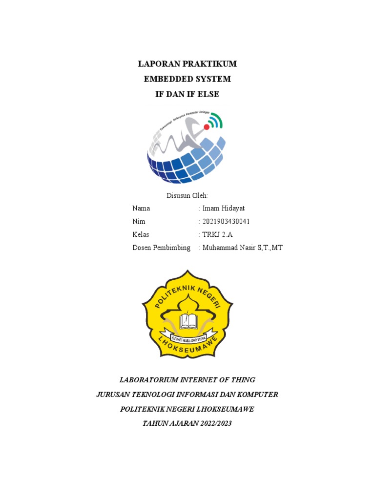 LP 1 Embedded System - Imam Hidayat - 2021903430041 | PDF | Komputer