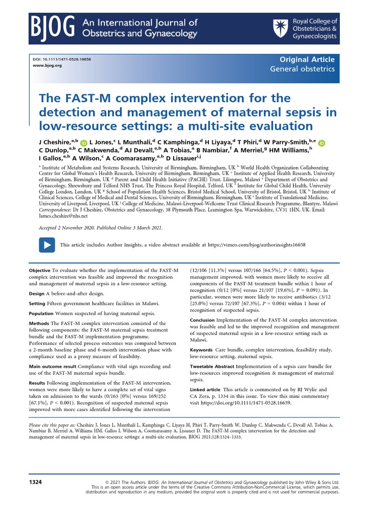 The FAST-M Complex Intervention For The Detection | PDF | Health Policy ...