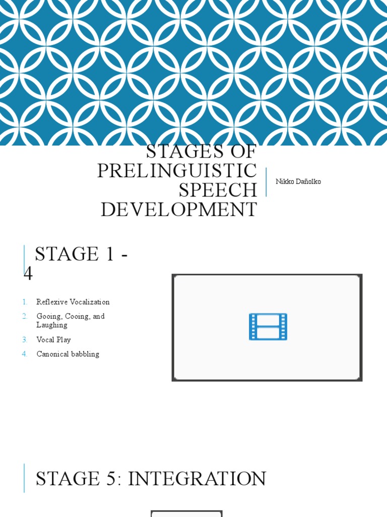 Prelinguistic Speech Development | PDF