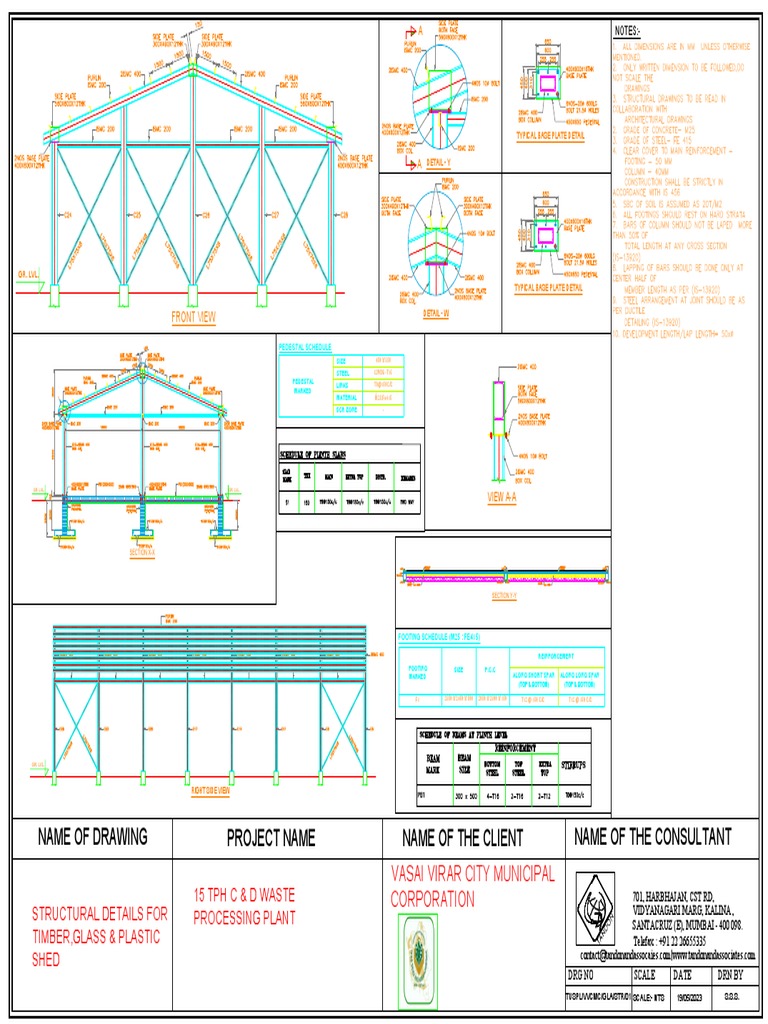 VVCMC - C&D - WASTE - TIMBER, GLASS & PLASTIC SHED 20X35 - 08-24-23-Layout2 | PDF | Building ...