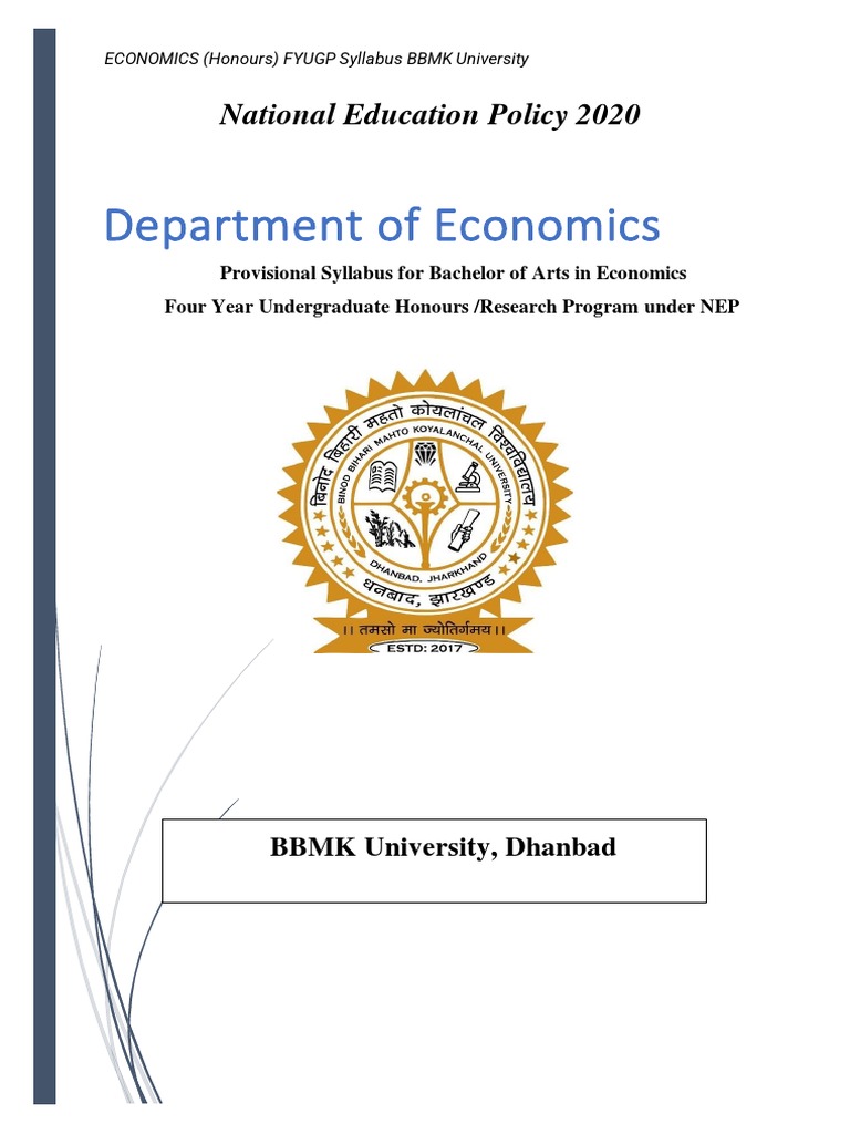 New ECONOMICS NEP Syllabus Revised 2 | PDF | Macroeconomics | Economics