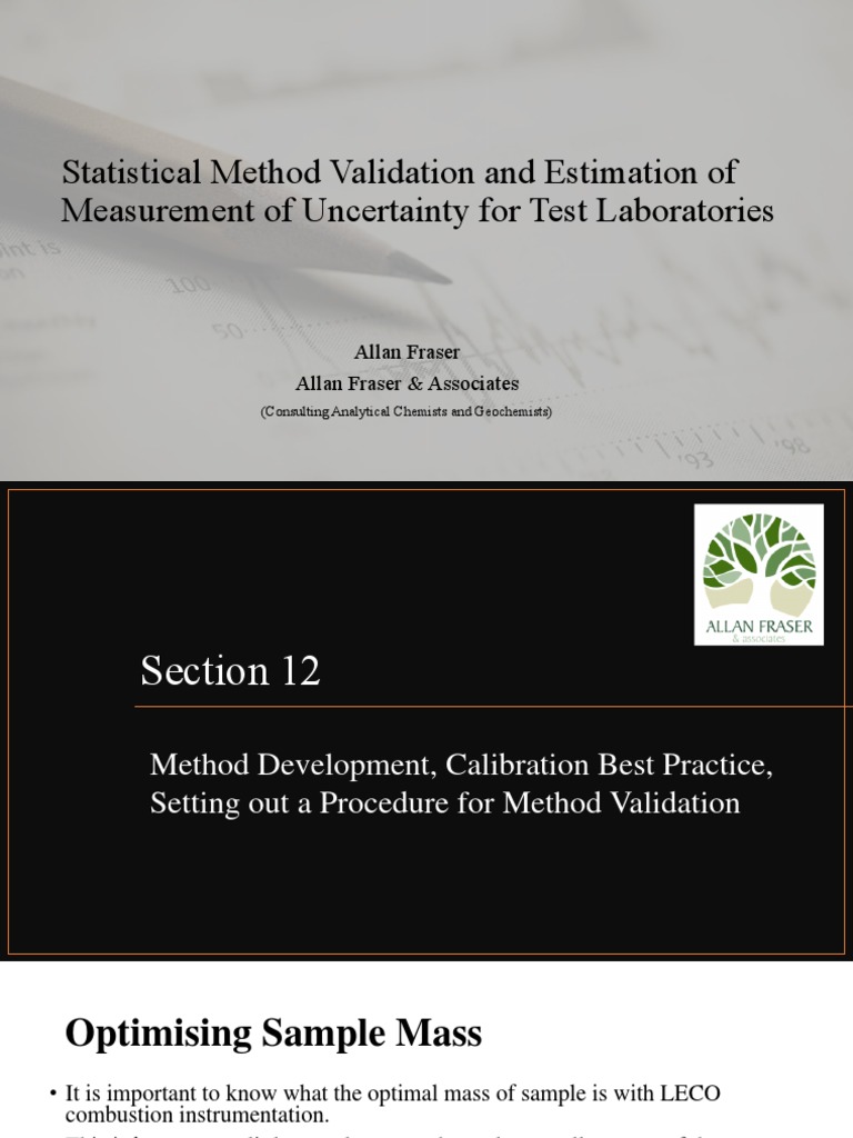 Section 12 Method Development | PDF | Accuracy And Precision | Calibration