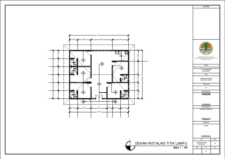 20. DENAH INSTALASI TITIK LAMPU MESS KARYAWAN VIP | PDF