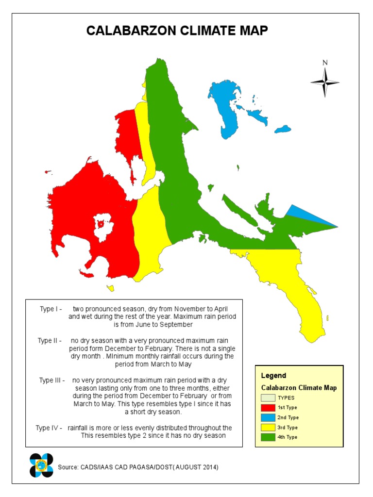 Philippine Climatic Map | PDF