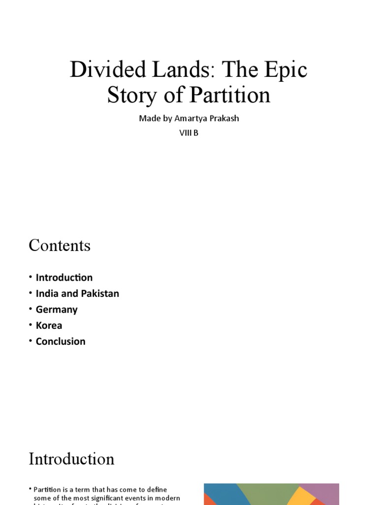 Partition: Historical Impacts Explored | PDF | Partition Of India | Korea