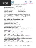 A1 Movers 4 Test Answers | PDF