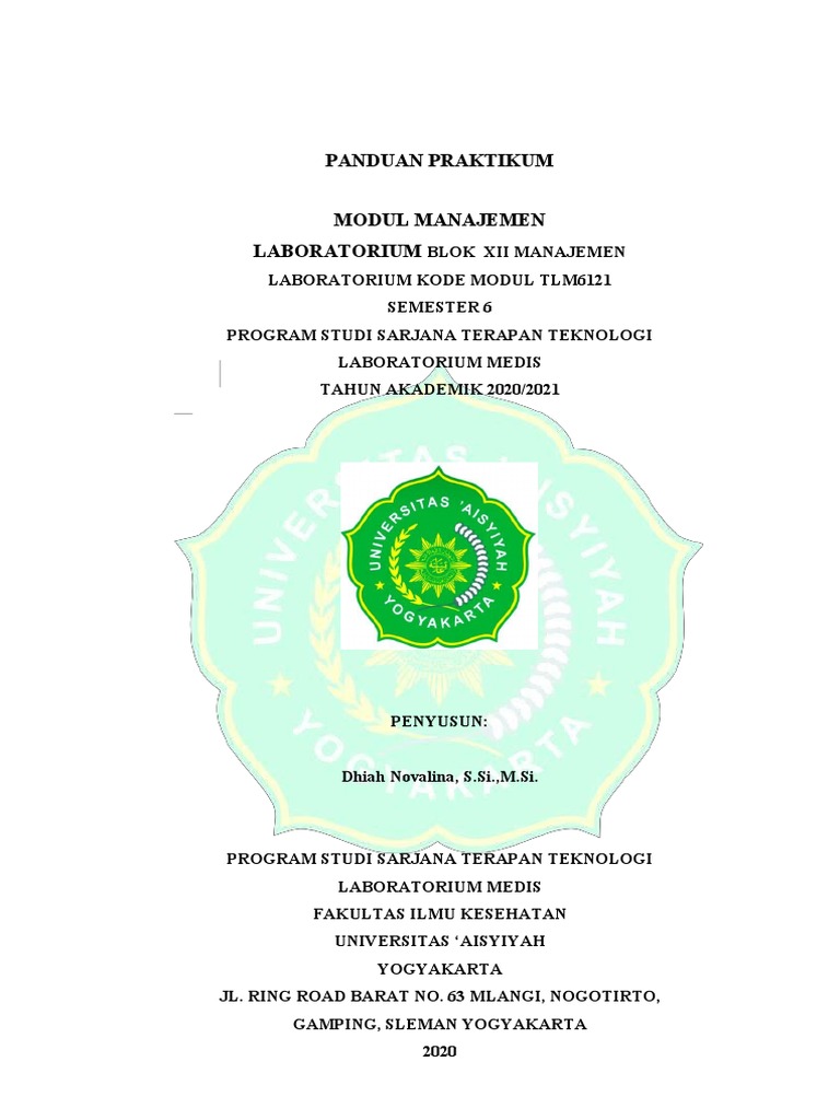 Panduan Praktikum Manajemen Laboratorium - TA 2020-2021 - Fix | PDF