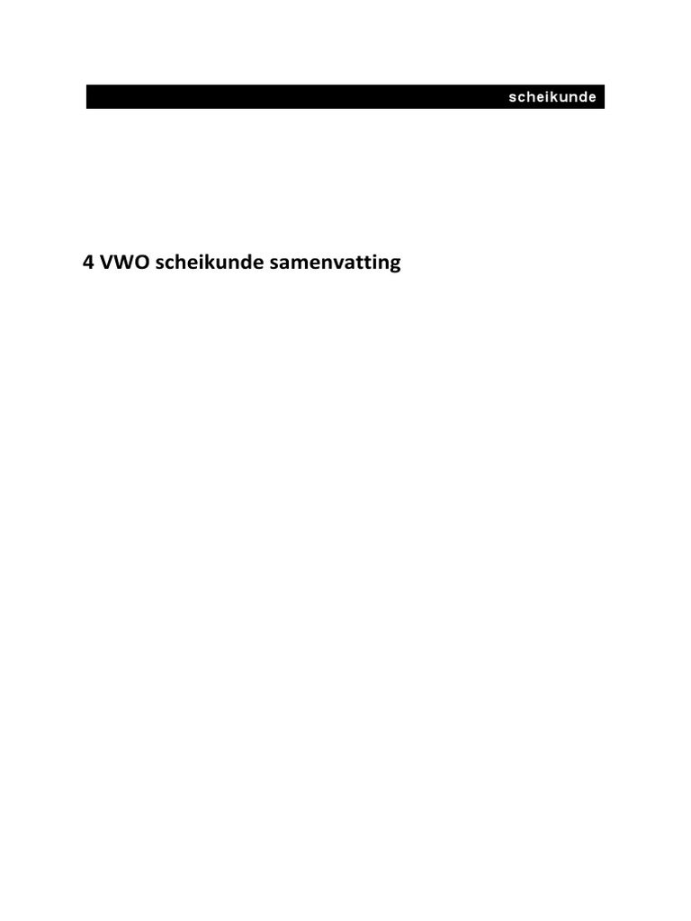 4v Samenvatting | PDF