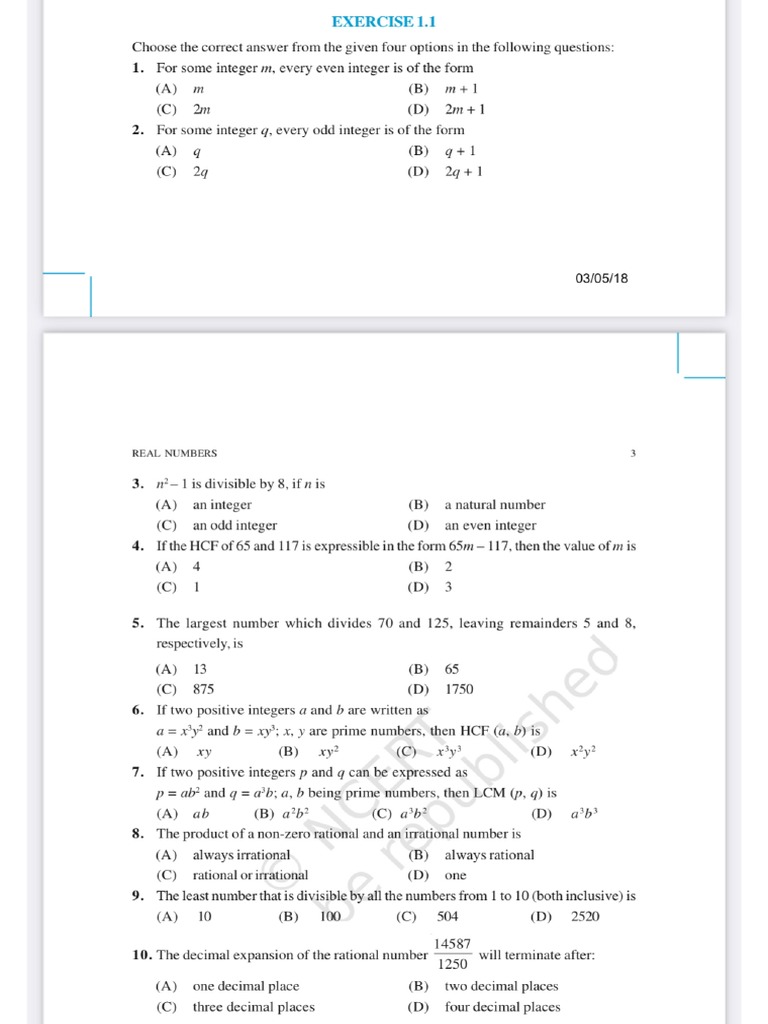 Class 10th Chap 1 | PDF Class 10th Chap 1 | PDF