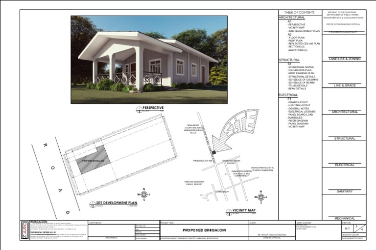 Perspective: Proposed Bungalow | PDF | Engineering | Design