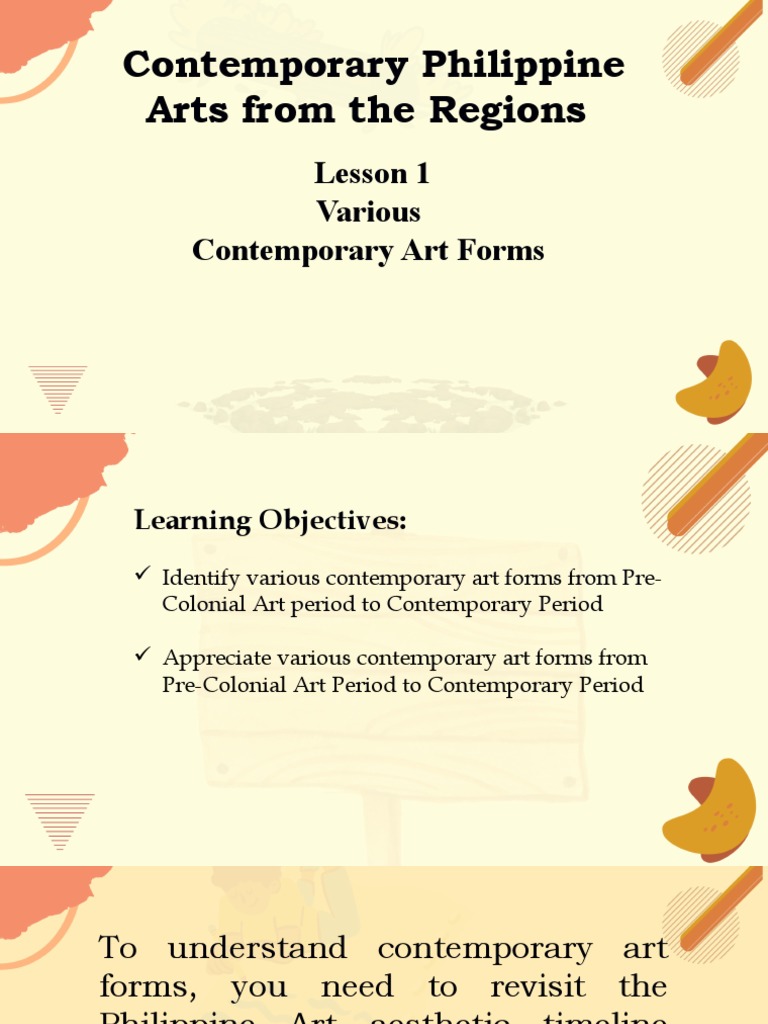 CPAR - Pre-Colonial To Contemporary Period and The Different Art Forms ...