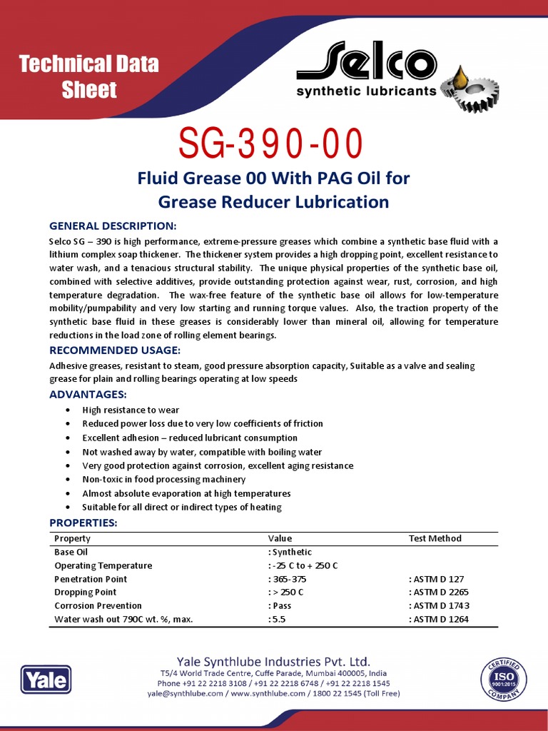 SG-390-00 TDS | PDF