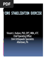 Sahrmann Core Stability Test | PDF