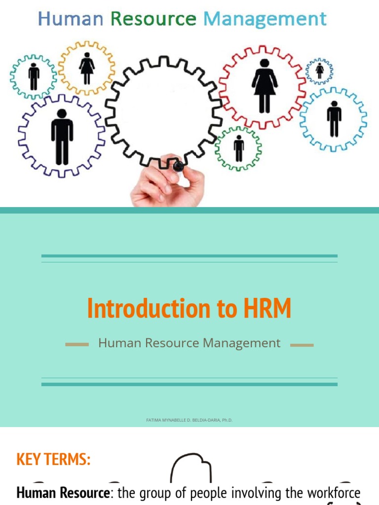 LESSON 1 Introduction To Human Resource Management | PDF | Human ...