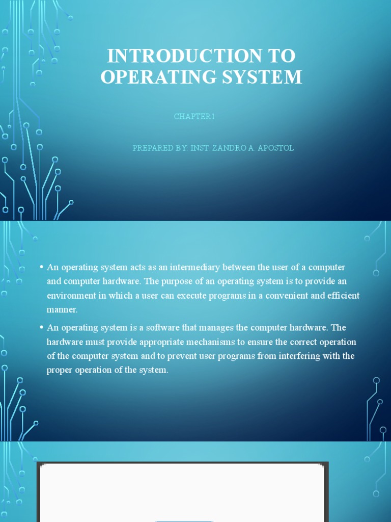 Introduction To Operating System | PDF | Business Introduction To Operating System | PDF | Business