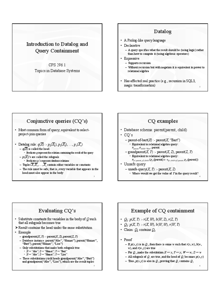 12 Datalog Pdf Theoretical Computer Science Areas Of Computer Science