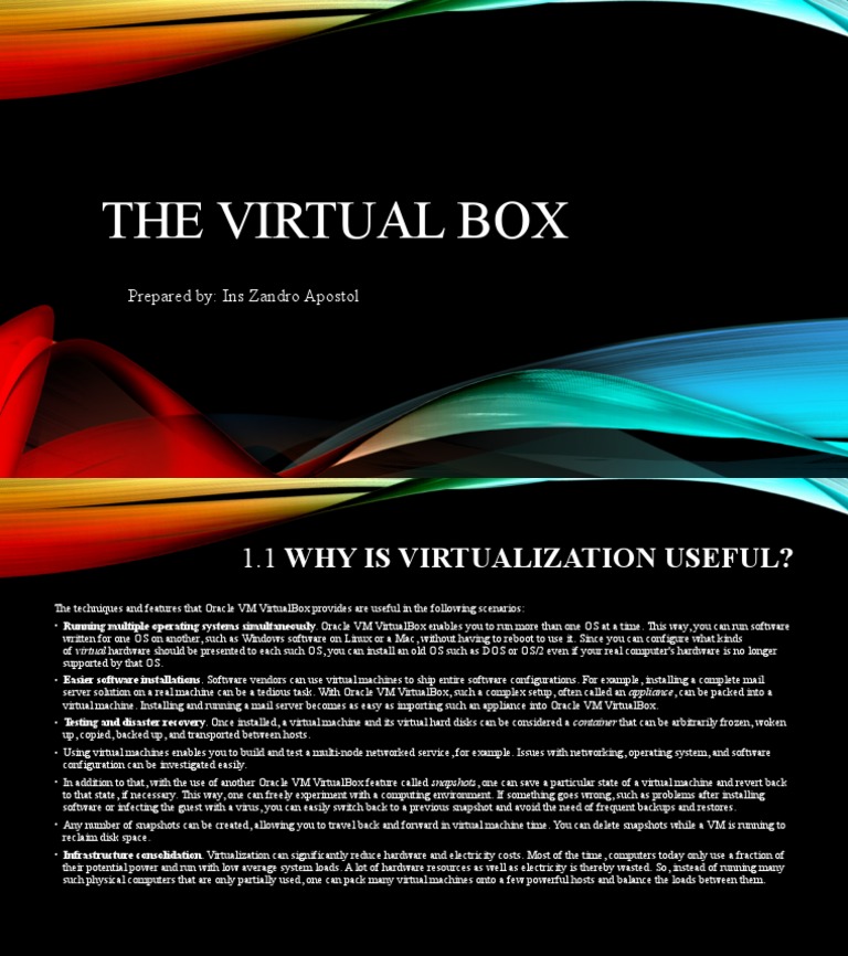 The Virtual Box | Download Free PDF | Virtual Machine | Virtualization