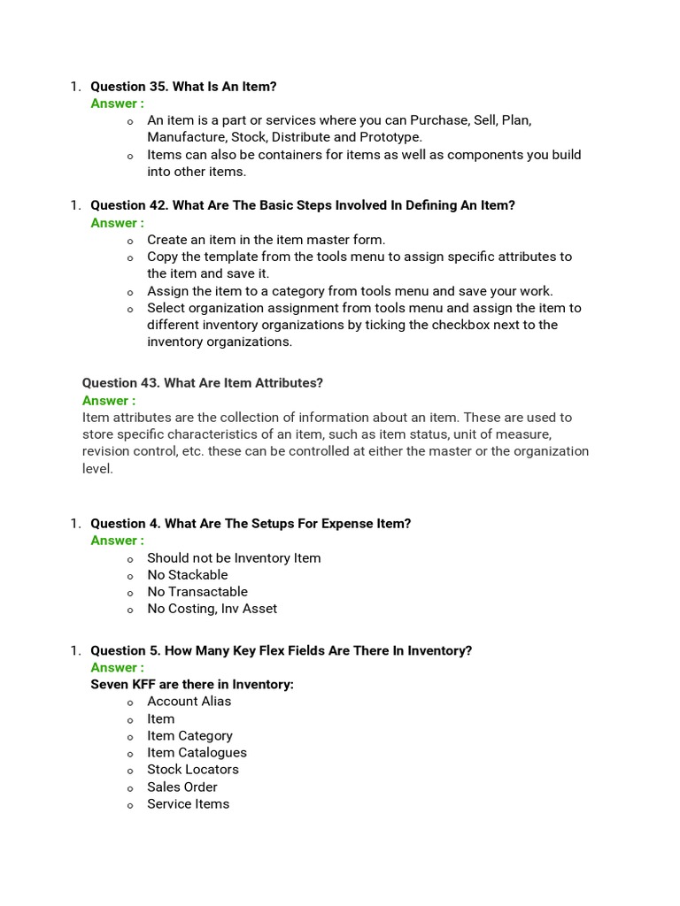 Oracle SCM Interview Questions | PDF | Inventory | Business Economics