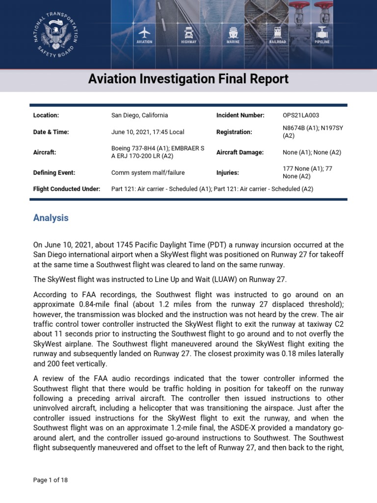 NTSB Releases Early Report On Litchfield Plane Crash | PDF | Air ...