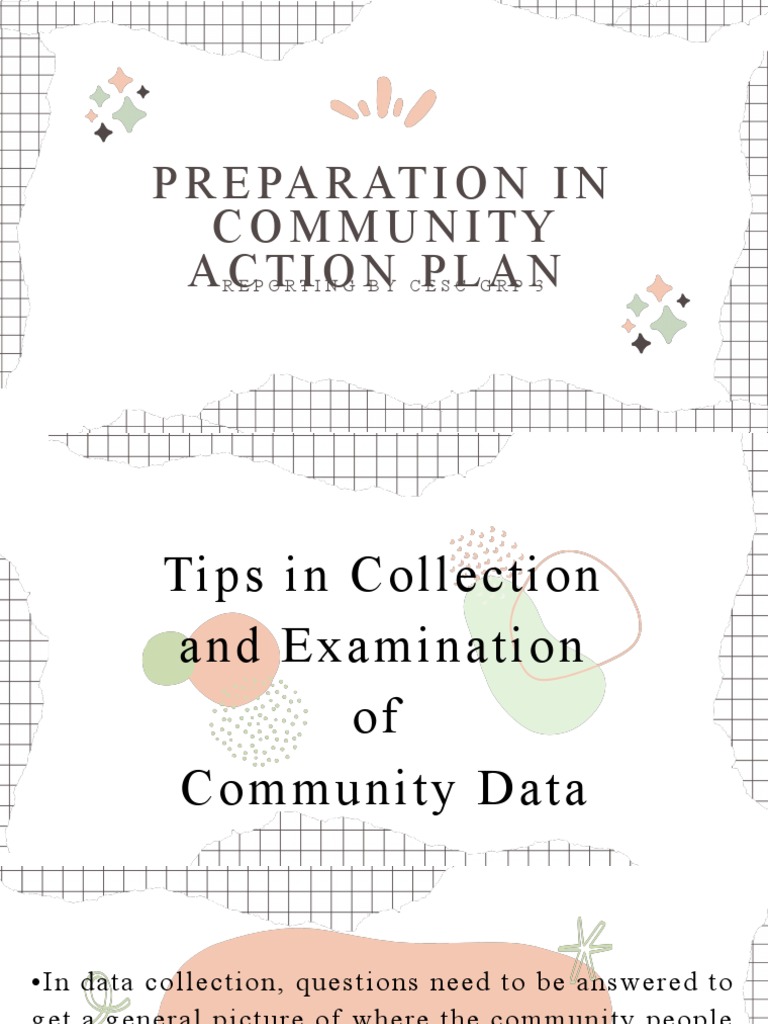 Preparation in Community Action Plan | PDF