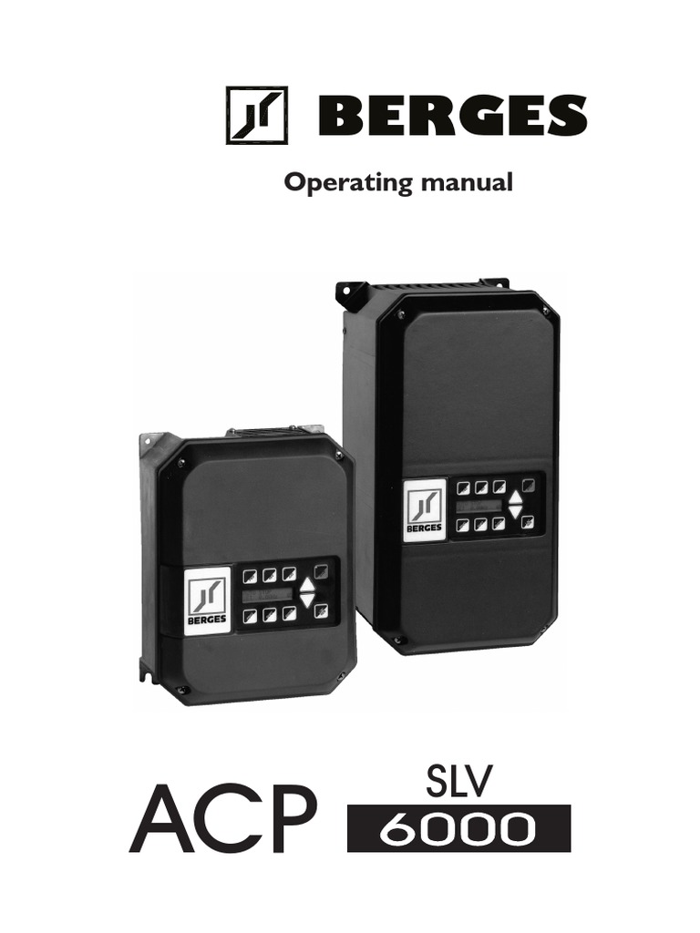 BERGES. Operating Manual SLV ACP | PDF | Power Inverter | Electromagnetic Compatibility