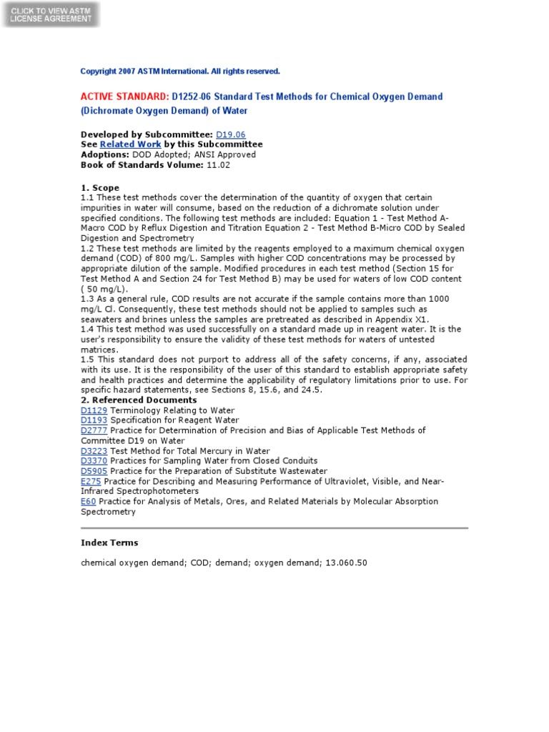 Astm D 1252 Cod | PDF | Physical Sciences | Materials