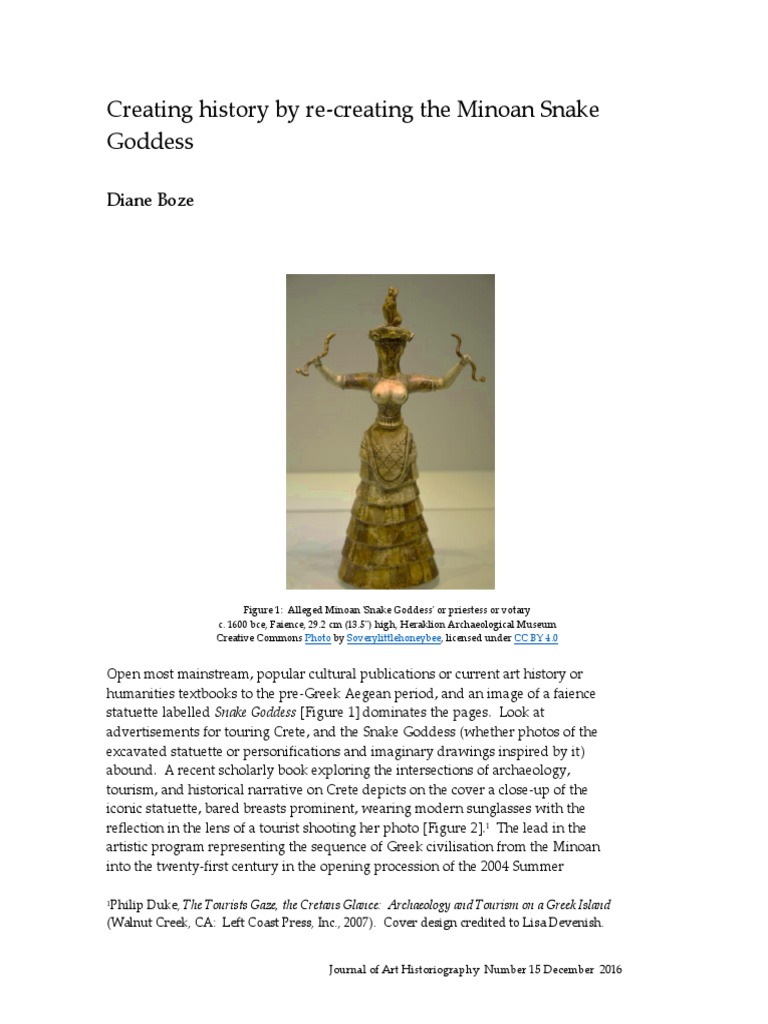 The Minoan Snake | PDF | Social Science | Art