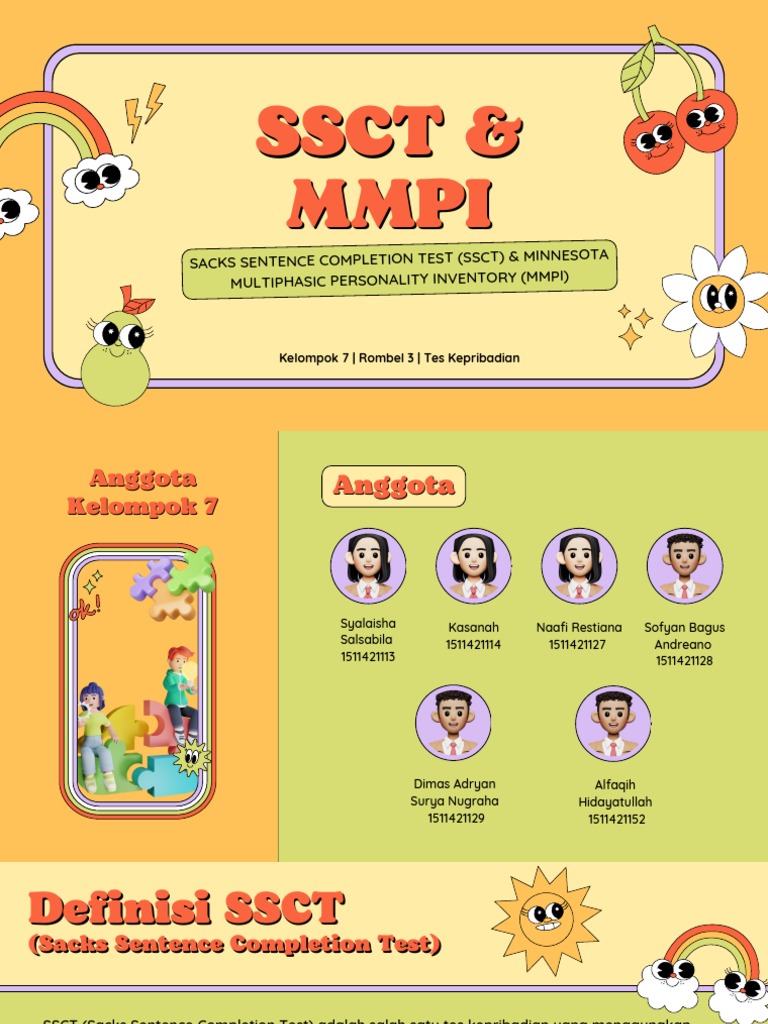 SSCT Dan Mmpi | PDF | Karier & Perkembangan | Sains & Matematika