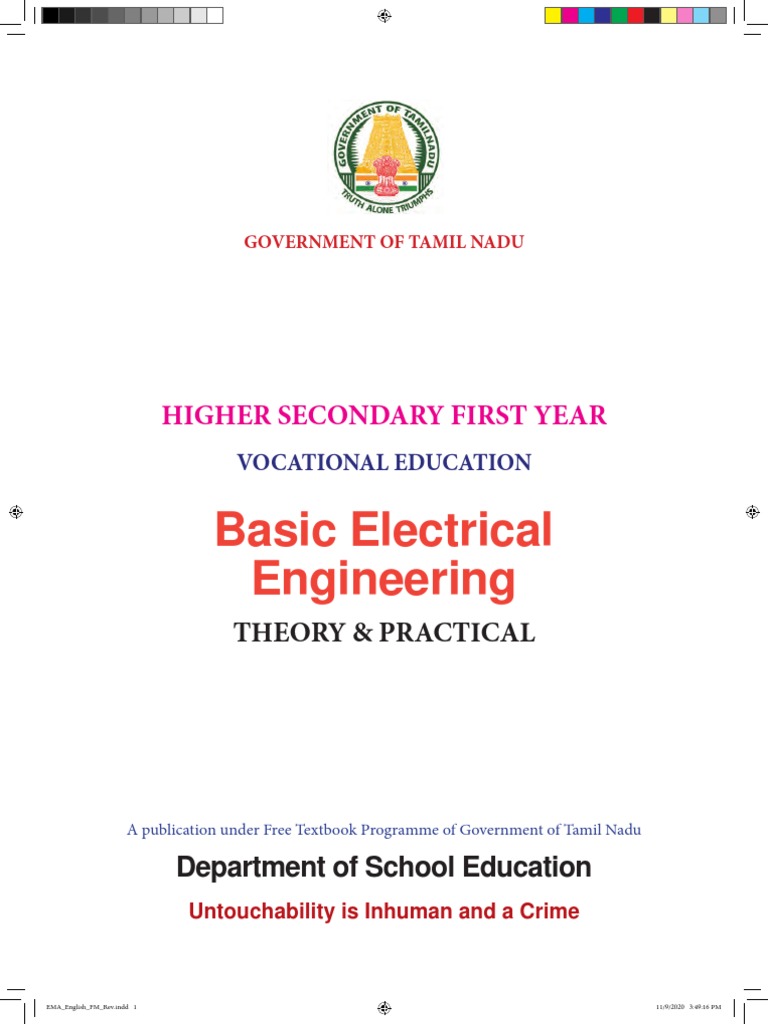 TN Board Class 11 Basic Electrical Engineering Textbook | PDF | Power ...