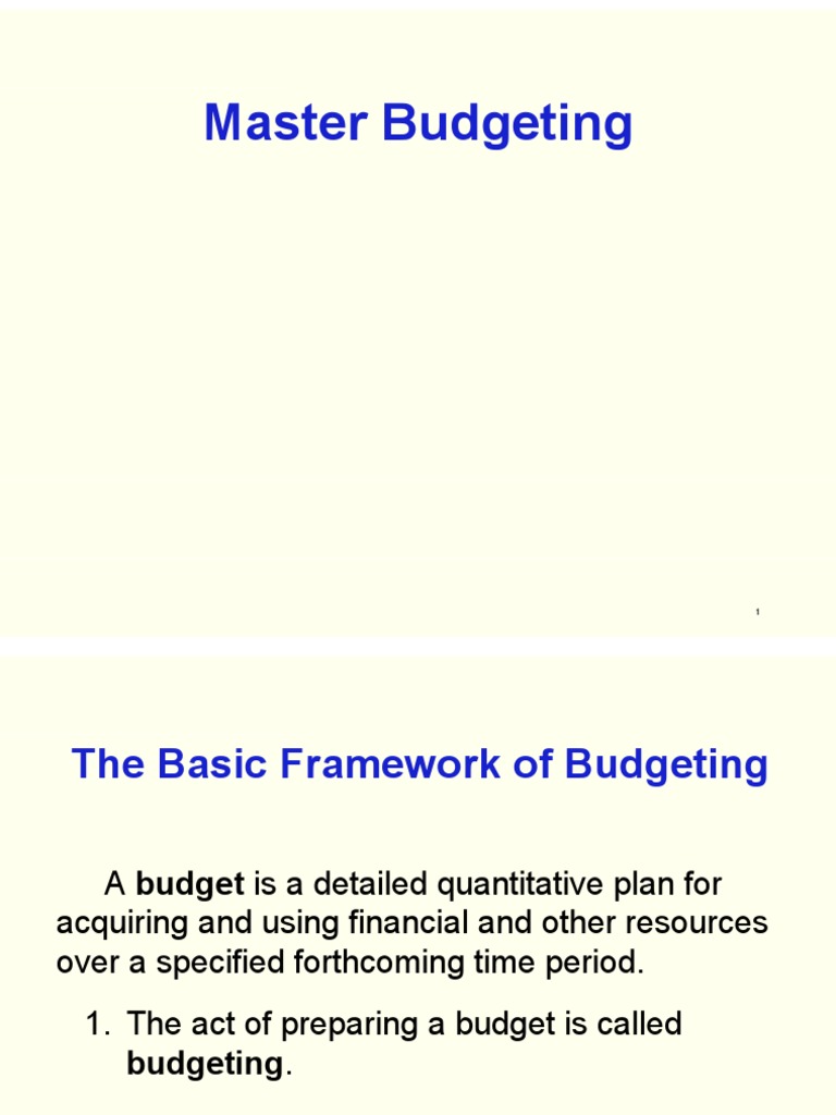 Master Budget KB Material | PDF | Retained Earnings | Equity (Finance)