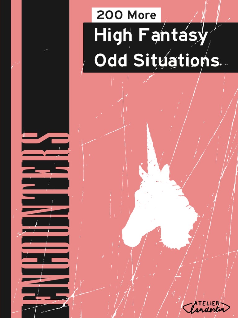 Atelier Clandestin 200 More High Fantasy Odd Situations | PDF | Ships | Volcano