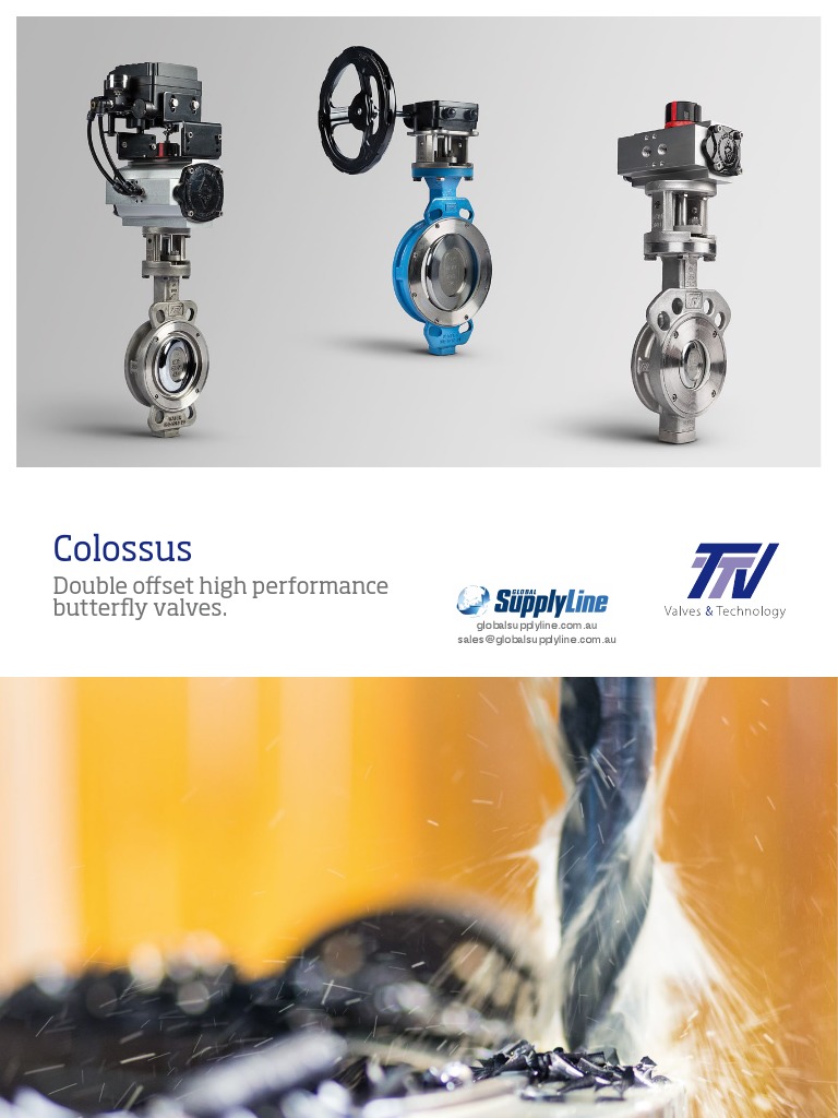 Colossus Double Offset Butterfly Valves | PDF | Valve | Materials