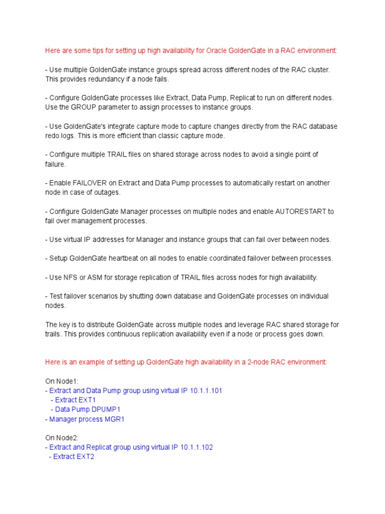 Ha GG Rac Setup | Download Free PDF | Replication (Computing) | Databases