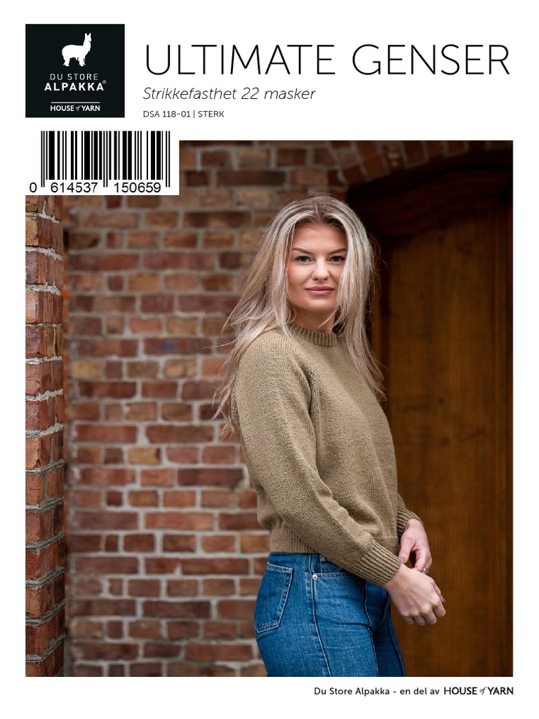 355-118-01 DSA Ultimate Genser Lys Oliven Oppskrift | PDF