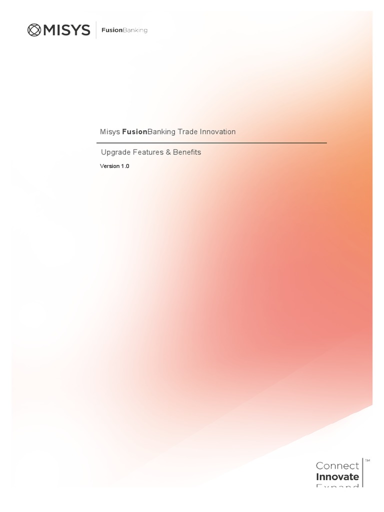 FusionBanking TI Upgrade Benefits | PDF | Factoring (Finance) | Databases FusionBanking TI Upgrade Benefits | PDF | Factoring (Finance) | Databases