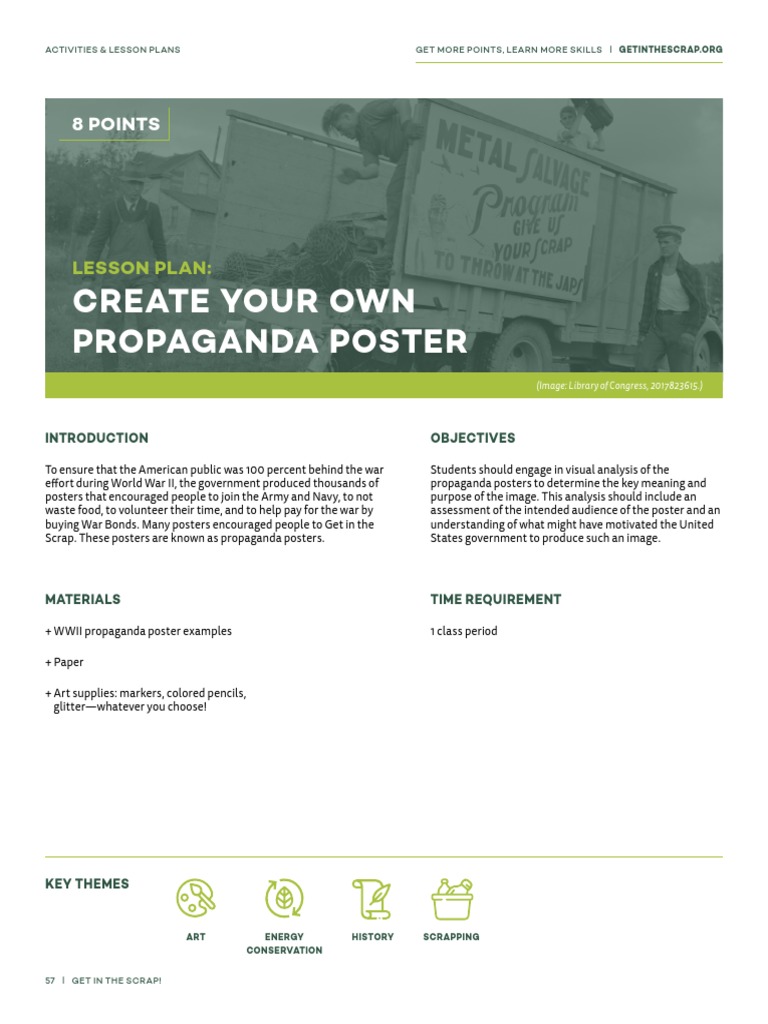 WWII Propaganda Poster Lesson Plan | PDF | Propaganda | Poster