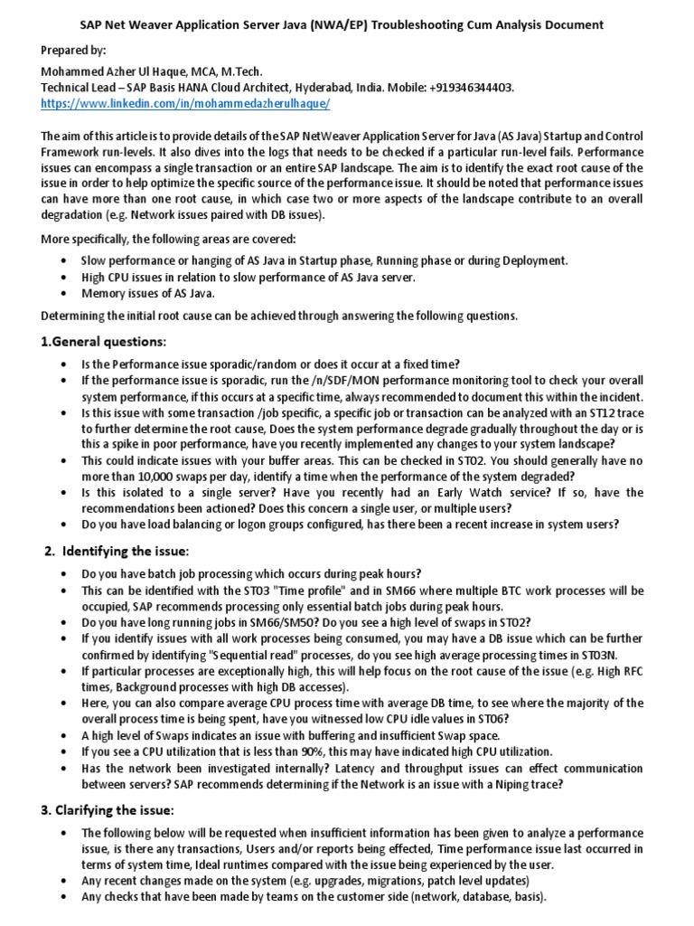 Nwa J2ee Troubleshooting Doc | PDF | Java (Programming Language ... Nwa J2ee Troubleshooting Doc | PDF | Java (Programming Language ...