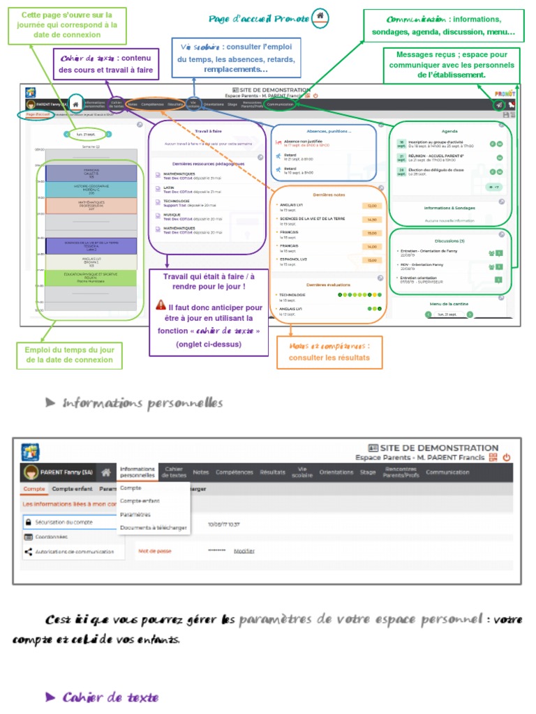 Pronote Guide | PDF | Fichier informatique | Informatique
